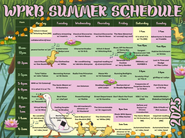 WPRB 103.3 FM – Princeton, NJ – Community Supported Independent Radio